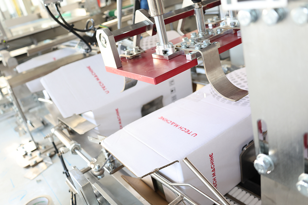 Automatic Pouch Bottle Cans Beverage Glass Pet Bottle Hot Melt Glue Wrap Around Case Packer ...