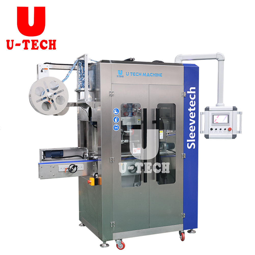 High speed stability automatic milk beverage bottle PVC label steam ...